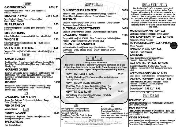 Main Menu – The Gasworks Dungannon